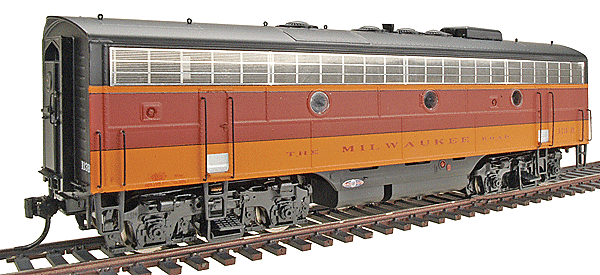 Intermount - EMD F7B w/Sound & DCC - Milwaukee road (maroon, orange ...
