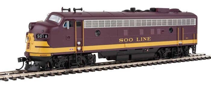 Walthers - EMD FP7 - F7B Standard DC - Soo Line 501A, 501C (Maroon ...