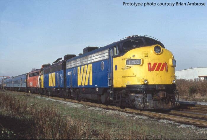 Walthers - EMD FP7 - F9B Standard DC - VIA Rail Canada 1400, 1961 (Ex ...