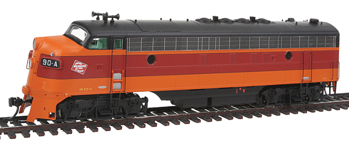 Intermount - EMD FP7 Phase I - Standard DC - Milwaukee Road (orange, maroon) - 85-49950