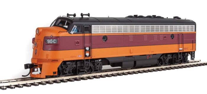 Walthers - EMD FP7 with LokSound 5 Sound & DCC - Milwaukee Road #90C (Early Orange, Maroon ...