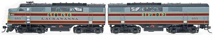 Intermount - EMD FTA-B Set w/DCC - Delaware, Lackawanna & Western (gray, maroon, yellow) - 85-49212