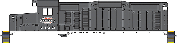 Walthers - EMD GP20 Low Hood - Standard DC - PROTO 2000(R) - New York Central #2102 (black ...
