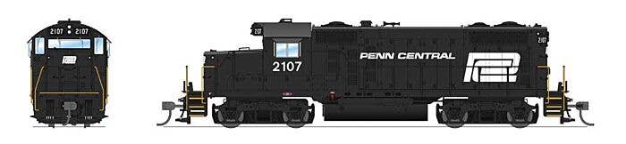BLI - EMD GP20 - Sound and DCC - Paragon4(TM) - Penn Central #2111 (black, white, Large Logo ...