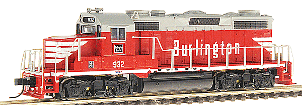 Life-Like - EMD GP20 - Standard DC - PROTO N(TM) - Chicago, Burlington & Quincy #932 (red, gray ...