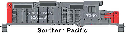 Life-Like - EMD GP20 - Standard DC - PROTO N(TM) - Southern Pacific #7234 (gray & red) - 433-7794