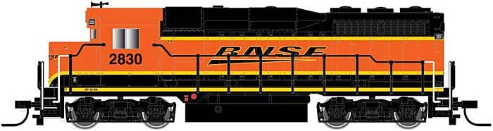 Atlas - EMD GP30 - Standard DC - Master(R) - BNSF Railway #2820 (orange, black, yellow, Wedge ...