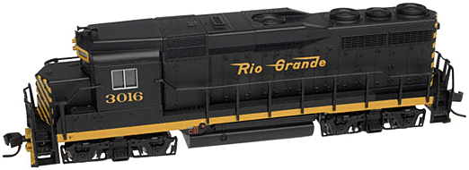 Atlas - EMD GP30 - Standard DC - Master(R) - Denver & Rio Grande Western #3016 (black, orange ...