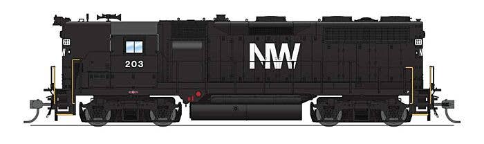 BLI - EMD GP35 High Nose - Sound and DCC - Paragon4(TM) - Norfolk & Western #214 (black, white ...