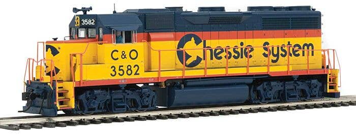 Walthers - EMD GP35 Phase II - Standard DC - Chessie System C&O #3582 (yellow, blue, vermillion ...