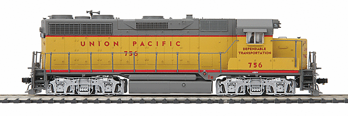 MTH - EMD GP35 - Proto-Sound 3.0 & DCC Equipped - Union Pacific #756 (Armour Yellow, gray ...