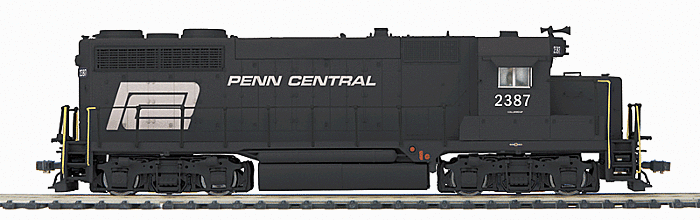 MTH - EMD GP35 - Standard DC - Penn Central #2387 (black, white, Large Logo) - 507-8022350