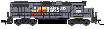Atlas - EMD GP38-2 Low Nose, Dynamic Brakes - Standard DC - Seaboard System #515 (gray, red ...