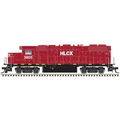 Atlas Trnm - EMD GP38-2 - Sound & DCC - Gold - Helm Leasing HLCX #3828 (red, black) - 751-10004579