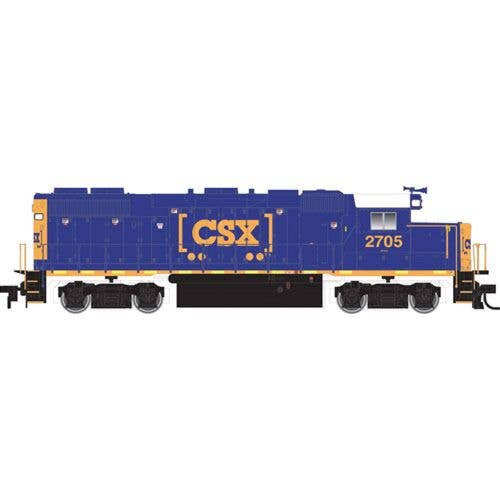 Atlas Trnm - EMD GP38-2 - Standard DC - Silver - CSX #2792 (blue, yellow, Boxcar Logo) - 751 ...