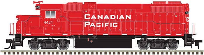 Atlas Trnm - EMD GP38-2 - Standard DC - Silver - Canadian Pacific #4401 - 751-10002476