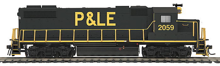 MTH - EMD GP38-2 w/Proto-Sound 3.0 & DCC - Ready-2-Rail - Pittsburgh & Lake Erie #2059 (black ...