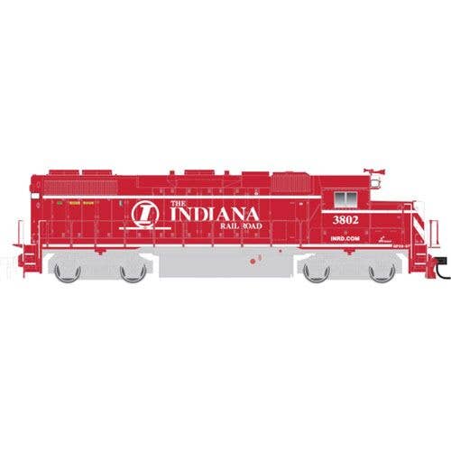 Atlas Trnm - EMD GP38-2 w/Sound & DCC - Gold - Indiana Railroad #3802 (red, white) - 751-10001763