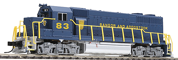 Atlas - EMD GP38 Early Version - Standard DC - Master(R) - Bangor & Aroostook #83 (blue, yellow ...