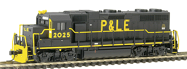 Atlas - EMD GP38 Low Nose, Dynamic Brakes - Standard DC - Pittsburgh & Lake Erie #2025 (black ...