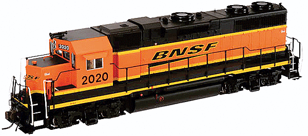 Atlas - EMD GP38 Low Nose, Dynamic Brakes - Standard DC - Master(R) - Burlington Northern Santa ...