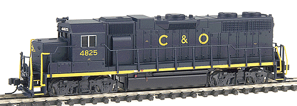 Atlas - EMD GP38 Low Nose - Standard DC - Chesapeake & Ohio #4825 (blue, yellow) - 150-49855