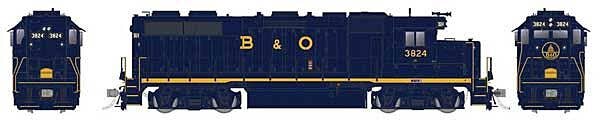 Rapido - EMD GP38 Low Nose - Standard DC - Baltimore & Ohio #3817 (blue, yellow) - 606-38006