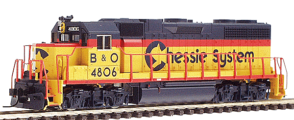 Atlas - EMD GP38 Low Nose w/DCC - Chessie System/B&O #4806 (blue, yellow, Vermillion) - 150-49888