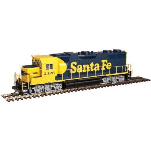 Atlas - EMD GP38 Low Nose w/Dynamic Brakes - Standard DC - Santa Fe #2302 (Warbonnet, blue ...