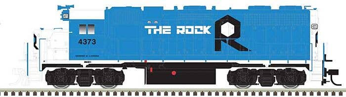 Atlas - EMD GP38 Low Nose w/Dynamic Brakes - Standard DC - Master(R) Silver - Rock Island Rail ...
