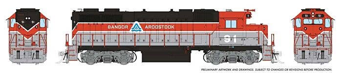 Rapido - EMD GP38 Low Nose w/Extended Cab - Sound and DCC - Bangor ...