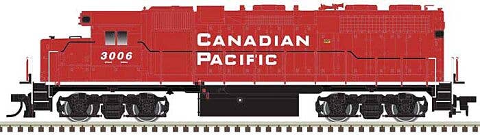 Atlas - EMD GP38 - Standard DC - Master Silver - Canadian Pacific #3001 (2010s Scheme; red ...