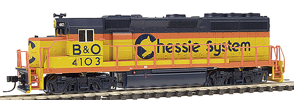 Atlas - EMD GP40-2 Low Hood, Dynamic Brakes - Standard DC - Master(R) - Chessie System B&O #4103 ...