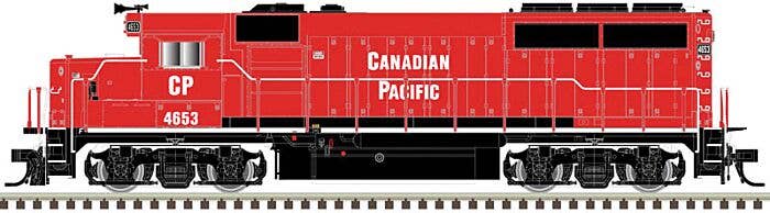 Atlas - EMD GP40-2 No Dynamic Brakes - Standard DC - Master Silver(R) - Canadian Pacific 4653 ...