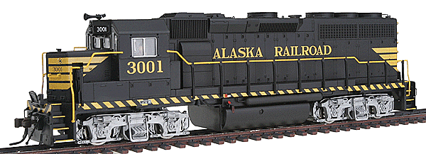 Atlas - EMD GP40-2 Phase I - Standard DC - Master(R) Silver - Alaska Railroad #3001 - 150-10000350
