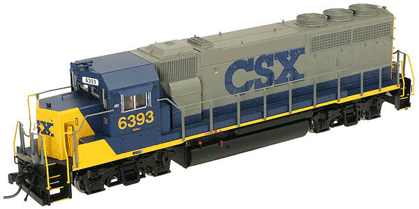 Atlas - EMD GP40-2 Phase I - Standard DC - Master(R) Silver - CSX #6393, Without Dynamic Brakes ...