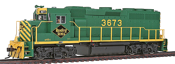 Atlas - EMD GP40-2 Phase I w/Sound & DCC - Master(R) Gold - Reading #3673 - 150-10000412