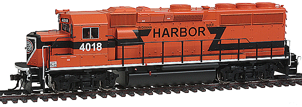 Atlas - EMD GP40-2 Phase II Low Nose w/Sound & DCC - Master(R) Gold - Indiana Harbor Belt #4018 ...