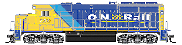 Atlas - EMD GP40-2 Phase II Low Nose w/Sound & DCC - Master(R) Gold - Ontario Northland #2200 No ...