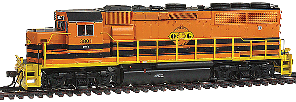 Atlas - EMD GP40-2 Phase II Low Nose w/Sound & DCC - Master(R) Gold - Quebec-Gatineau #3801 ...