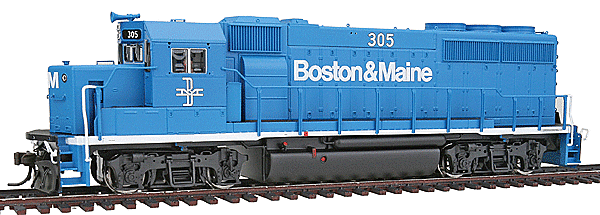 Atlas - EMD GP40-2 Phase II - Standard DC - Master(R) Silver - Boston & Maine #305 (No Dynamic ...