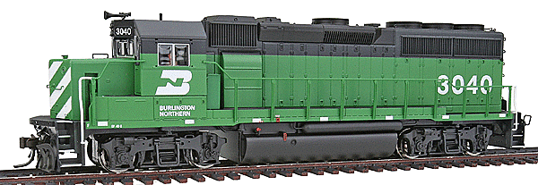 Atlas - EMD GP40-2 Phase II - Standard DC - Master(R) Silver - Burlington Northern #3040 - 150 ...