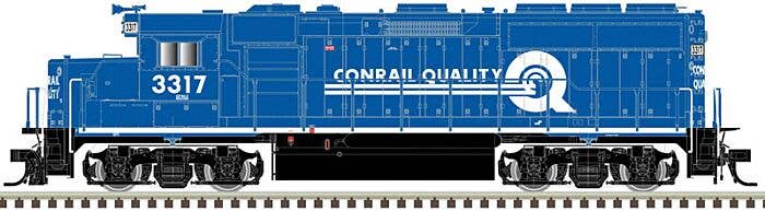 Atlas - EMD GP40-2 - Standard DC - Master Silver(R) - Conrail 3317 ...