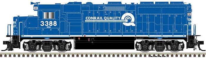 Atlas - EMD GP40-2 - Standard DC - Master Silver(R) - Conrail 3386 (blue, white, Quality Logo ...