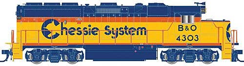 Atlas - EMD GP40-2 - Standard DC - Master(R) Silver - Chessie System/B&O #4348 (yellow ...