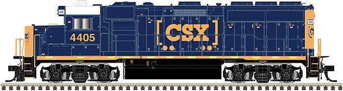 Atlas - EMD GP40-2 - Standard DC - Master(R) Silver - CSX Transportation #4415 (blue, yellow ...