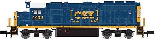 Atlas - EMD GP40-2 w/Dynamic Brakes - Standard DC - Master(R) - CSX #4402 (blue, yellow, Boxcar ...