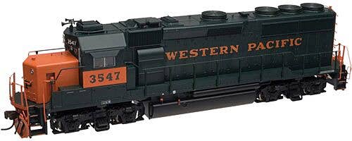 Atlas - EMD GP40-2 w/Dynamic Brakes - Standard DC - Master(R) - Western Pacific #3548 (green ...
