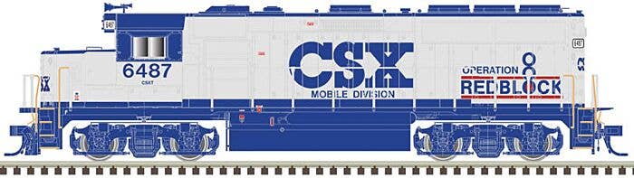 Atlas - EMD GP40-2 with Dynamic Brakes - Standard DC - Master Silver(R) - CSX 6387 (Early Scheme ...
