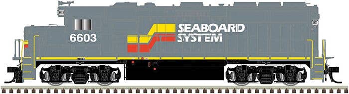 Atlas - EMD GP40-2 w/LokSound & DCC - Master(R) Gold - Seaboard System #6603 (gray, red, yellow ...
